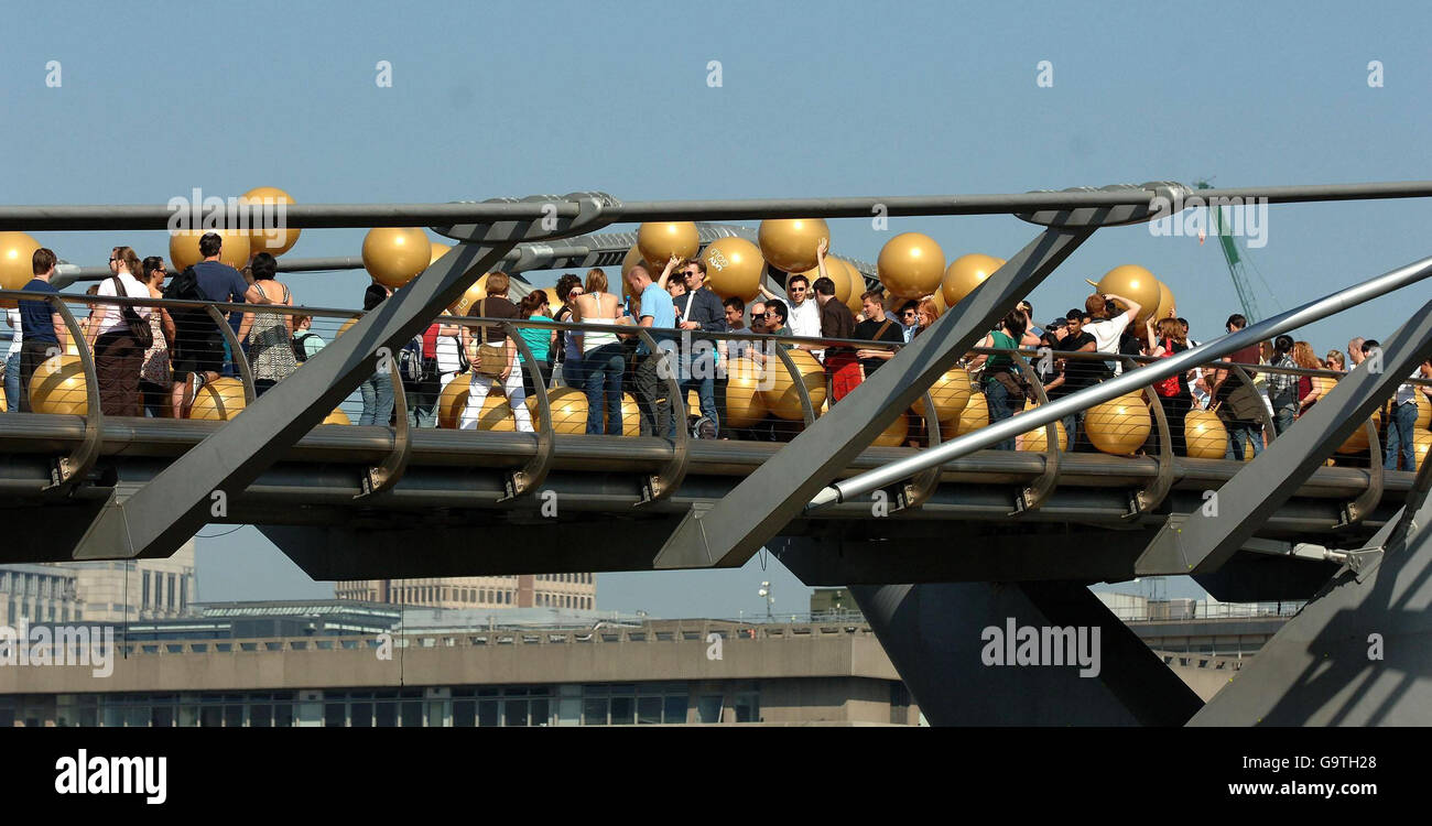 Space hoppers world record Stock Photo - Alamy