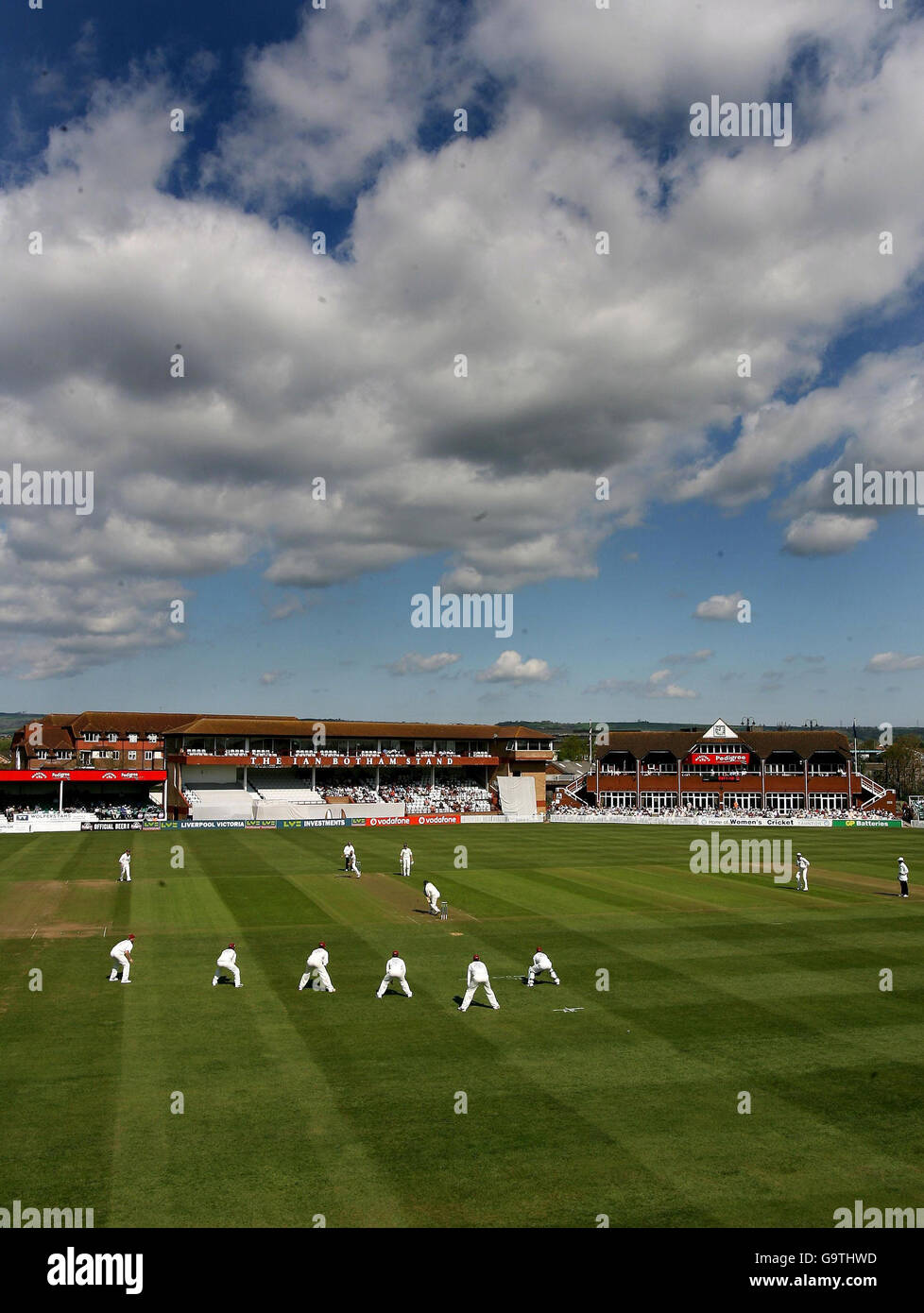 A general view of Somerset playing Middlesex during the Liverpool ...