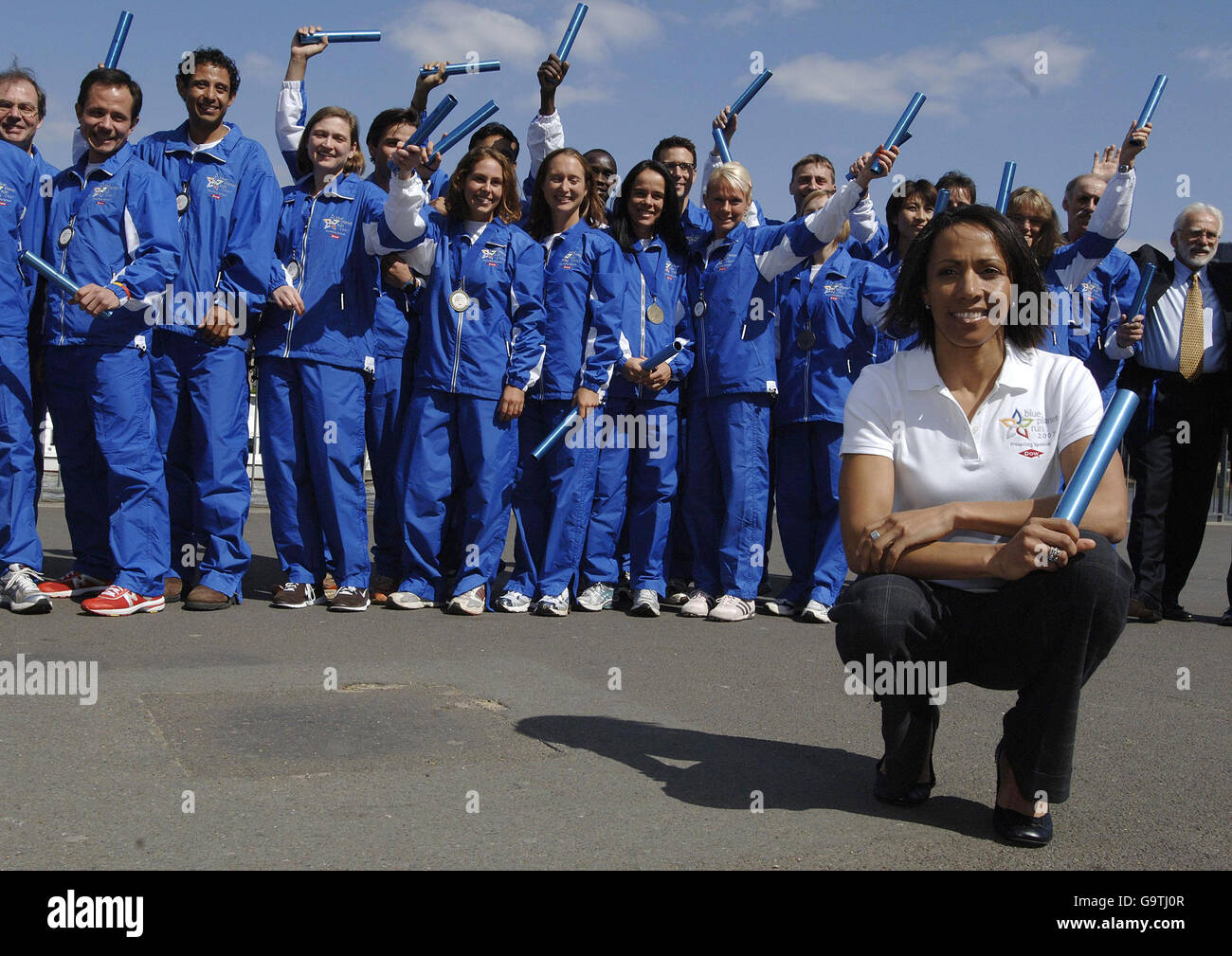 Dame Kelly Holmes - Blue Planet Run - London Stock Photo - Alamy