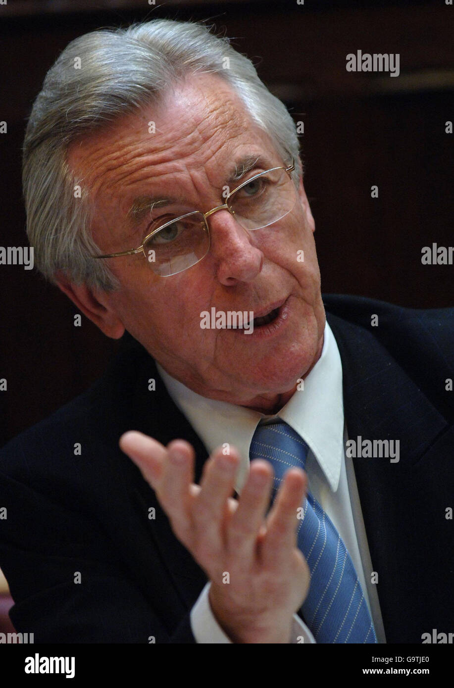 Lord Brennan QC addresses a news conference in Westminister about a ...