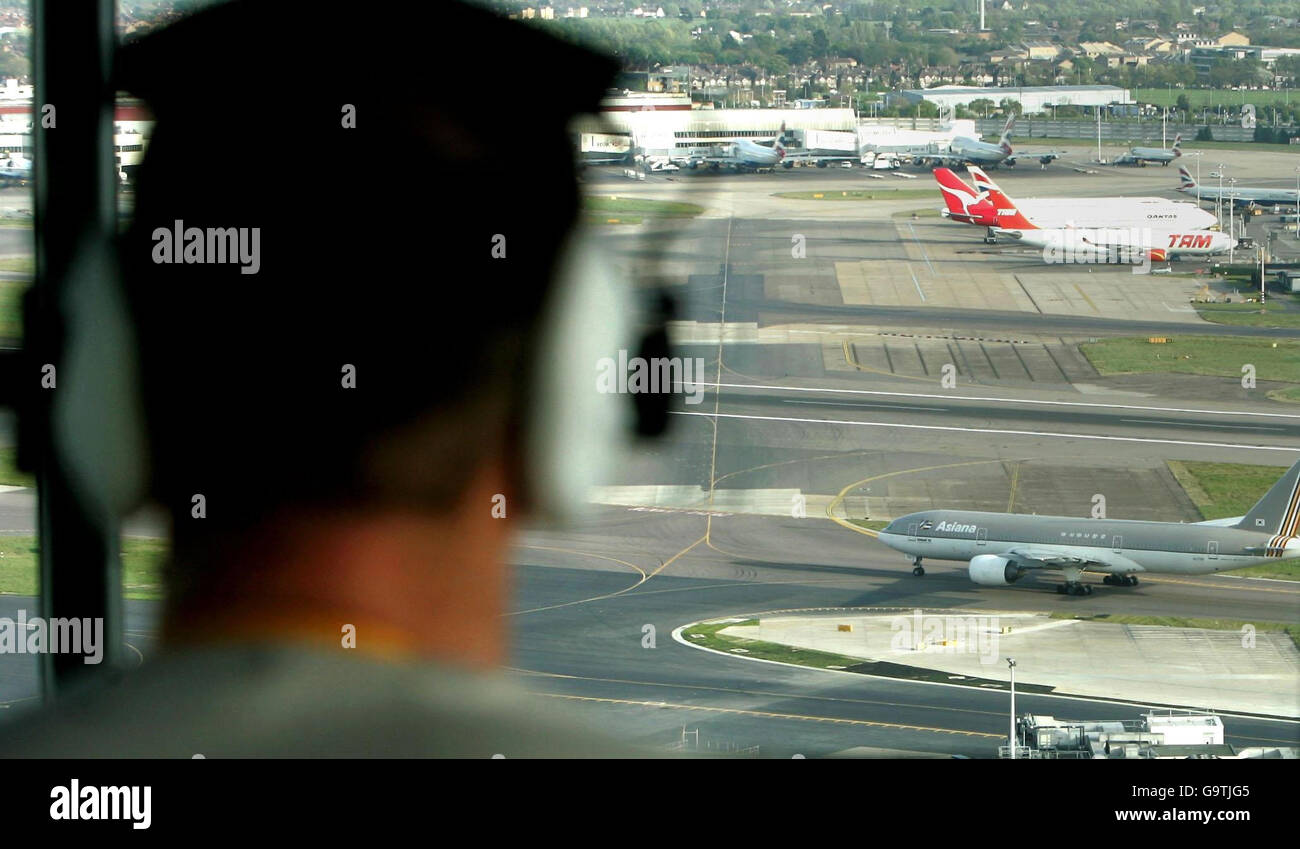 From the new control tower at heathrow airport hi-res stock photography ...