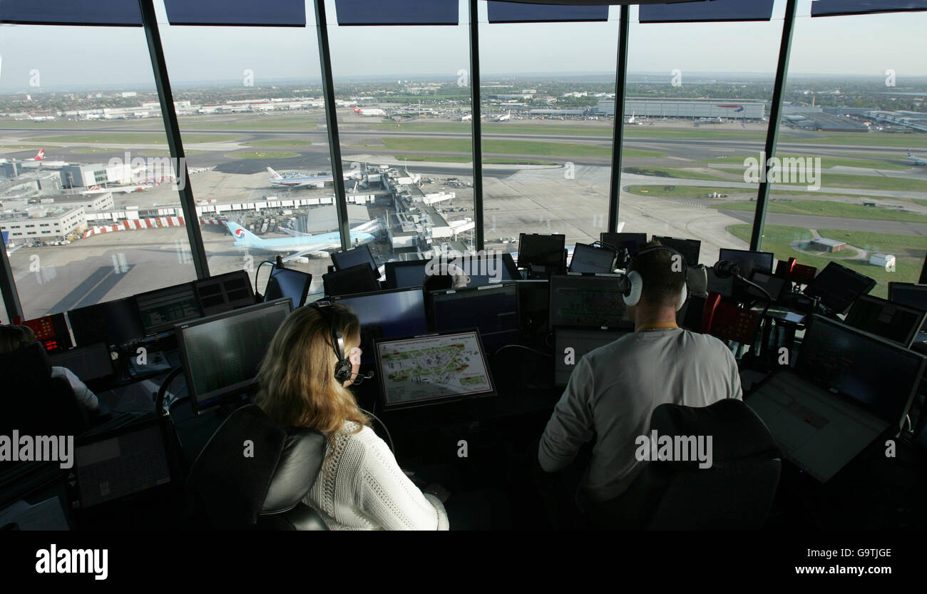 Heathrow's new control tower Stock Photo - Alamy