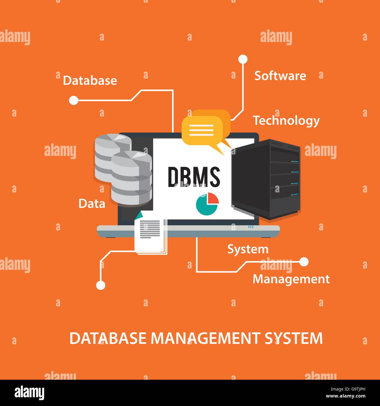 dbms database management system computer data symbol vector ... dbms database management system computer data symbol vector ...