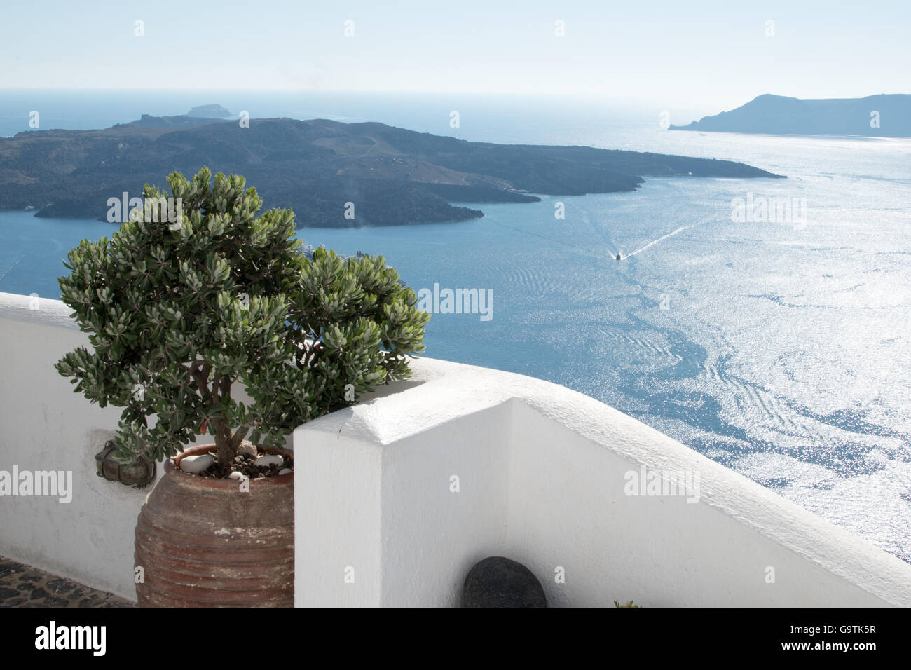 Caldera at Santorini Greece Stock Photo - Alamy