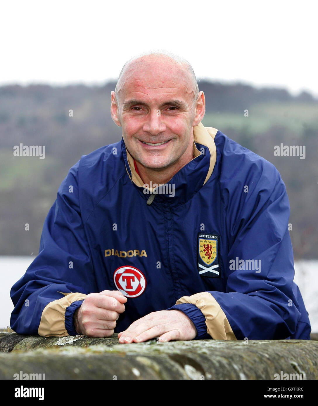 Scotland assistant coach Andy Watson during a press-call at Cameron House Hotel, Loch Lomond ...