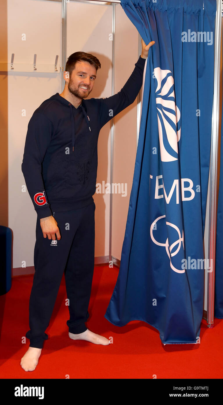 Boxer Anthony Fowler behind the scenes during the kitting out session ...