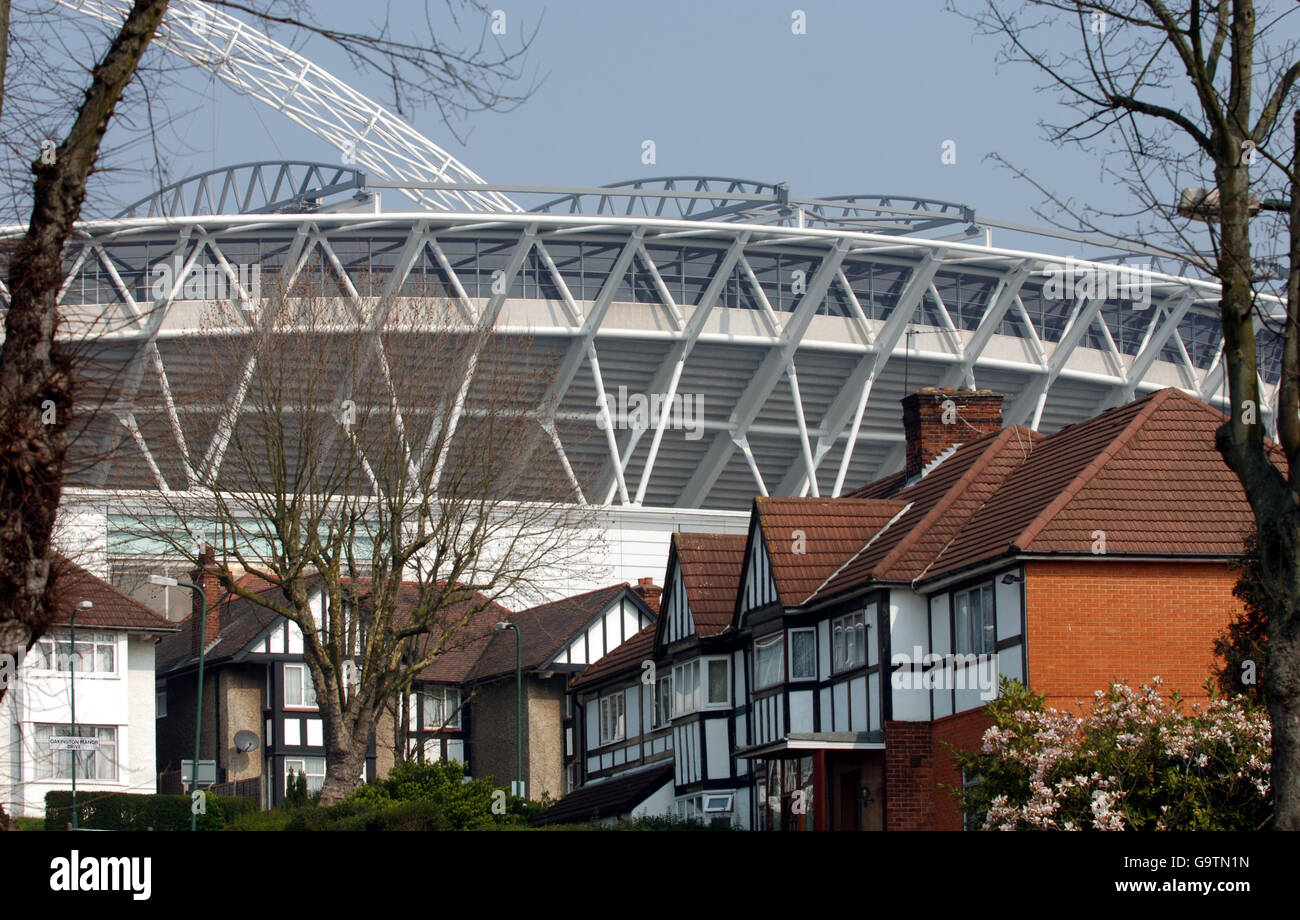 Soccer - Wembley Stadium - London. A general view of Wembley Stadium ...