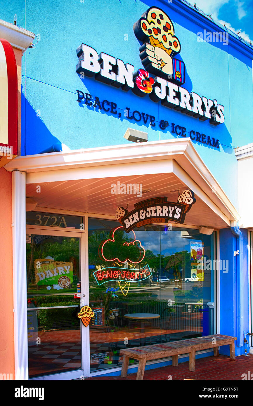 Florida ice cream shop hi-res stock photography and images - Alamy