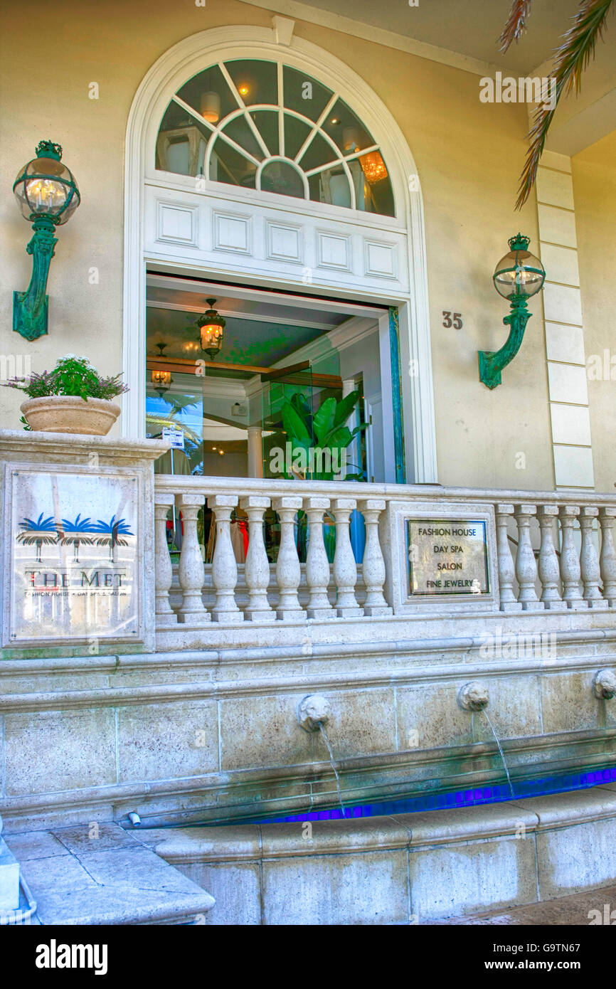 The Met day spa on St. Armands Circle, Sarasota, Florida Stock Photo ...
