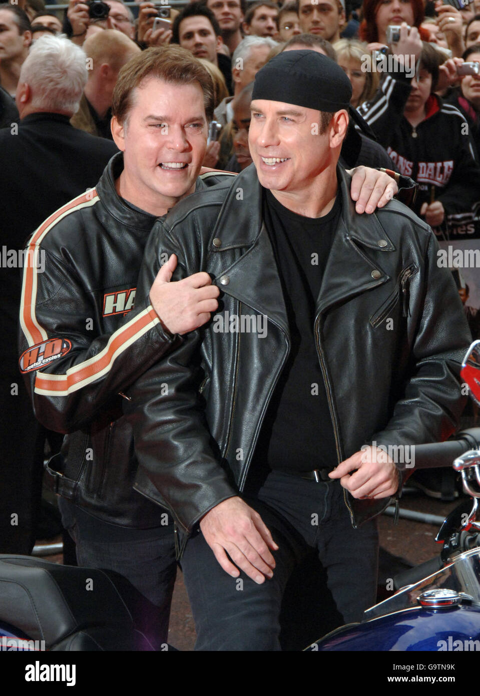 (From left to right) Ray Liotta and John Travolta arrive for the UK ...