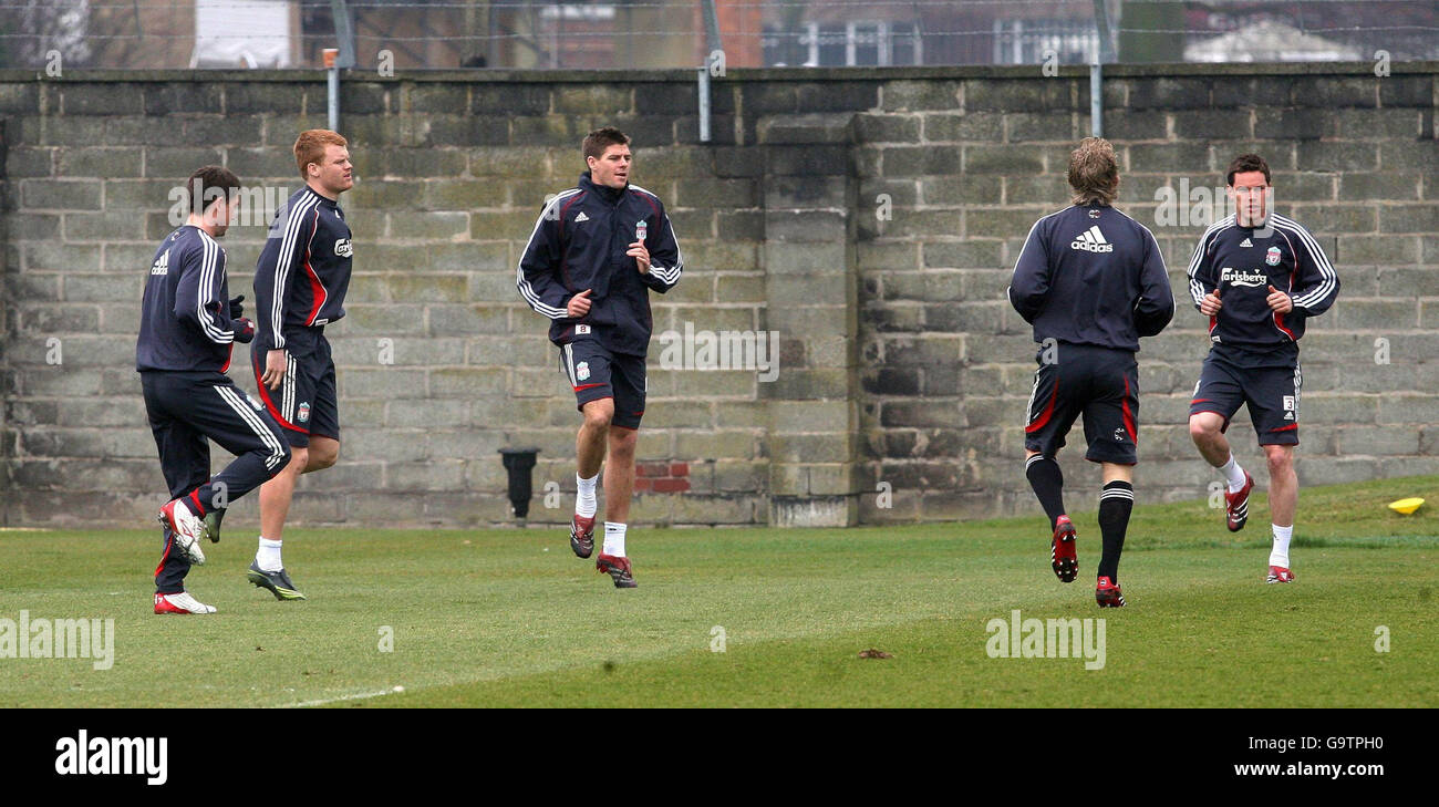 Soccer - Liverpool training session - Melwood Training Ground ...