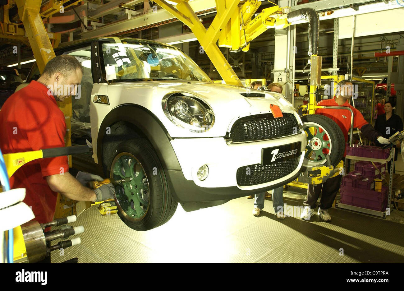 The finishing touches are applied to the one millionth Mini to roll off ...