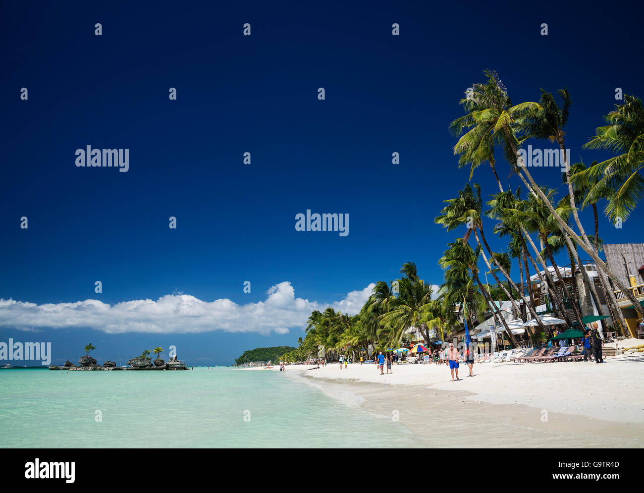 boracay island tropical coast beach landscape in philippines Stock ...