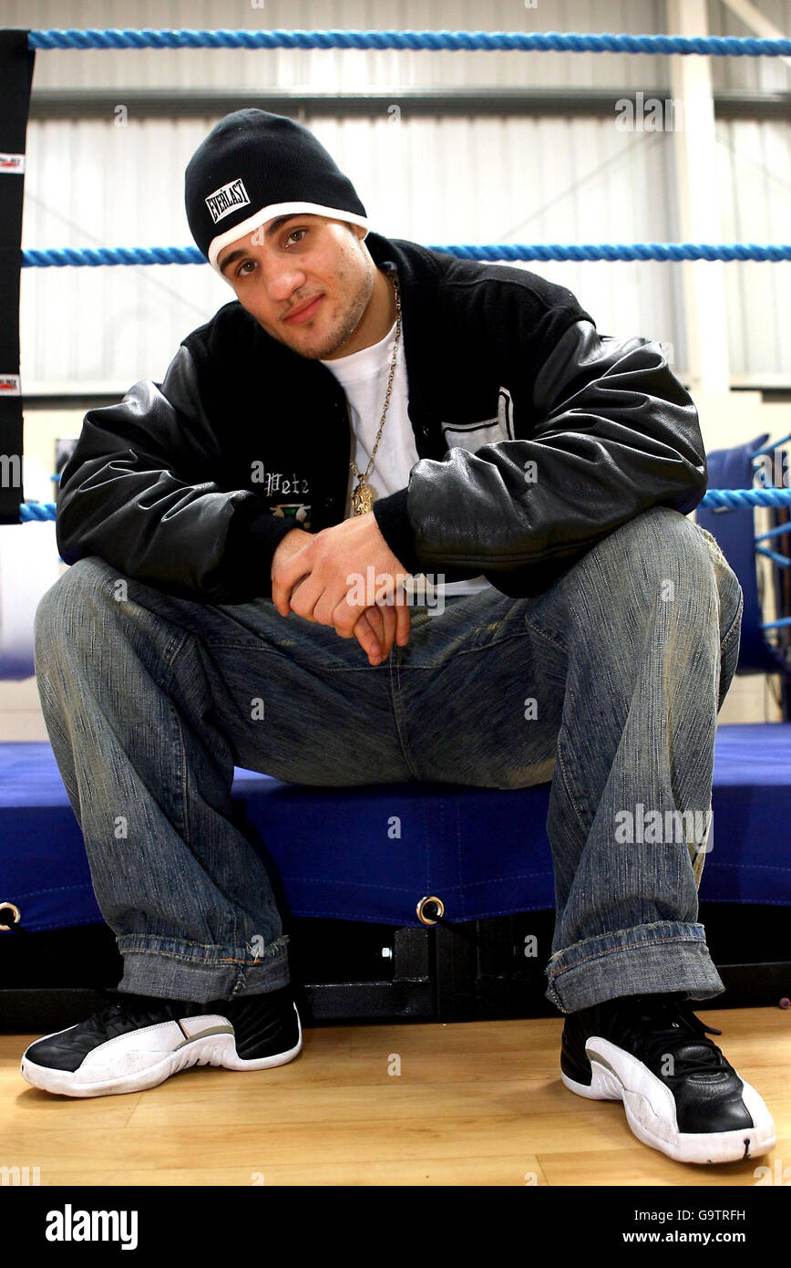 Boxing - Peter Manfredo Presser/Training - Cardiff. USA's Peter ...