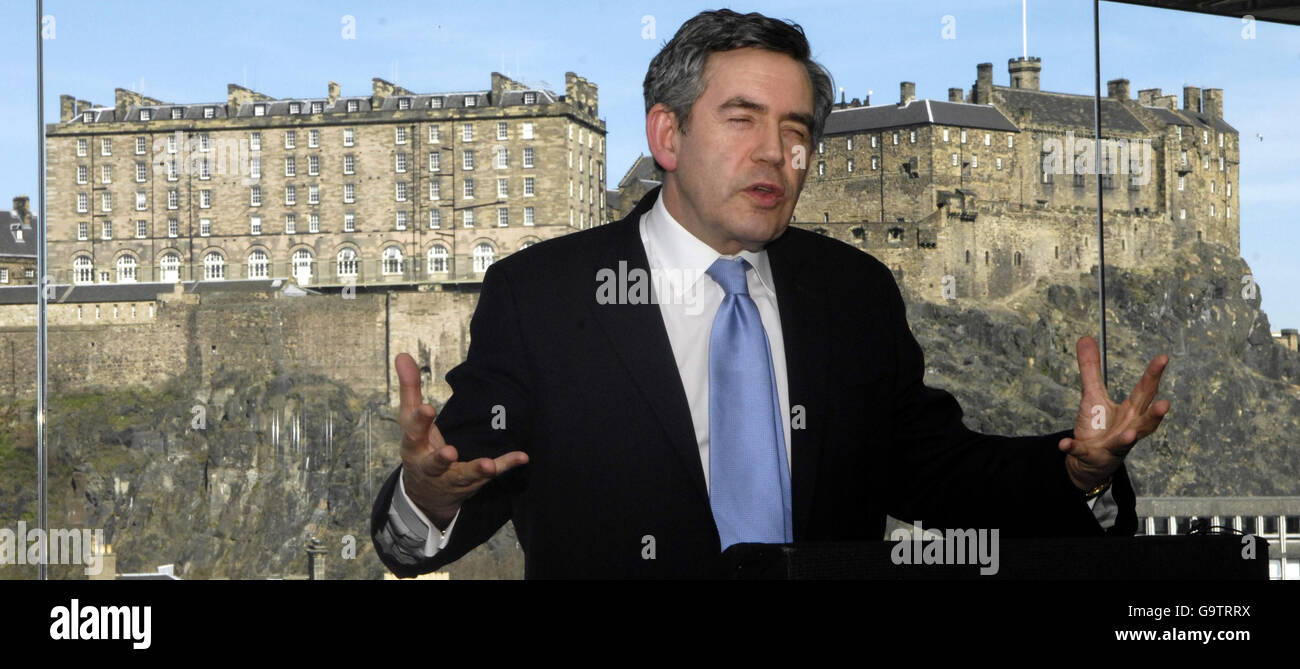 Gordon Brown in Scotland Stock Photo - Alamy
