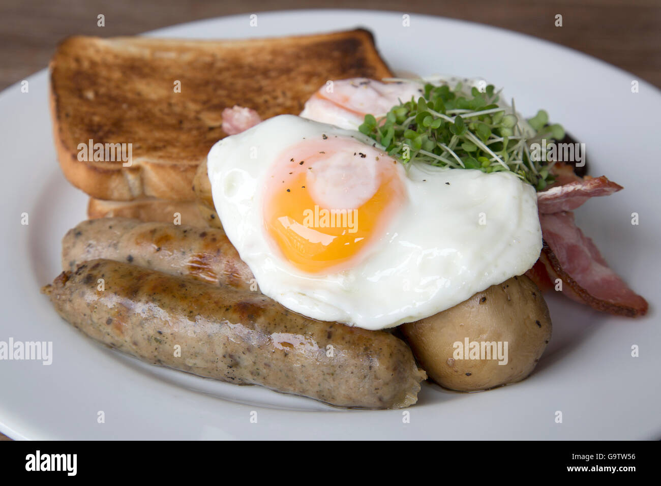 Scottish Breakfast in Cafe, Edinburgh; Scotland Stock Photo - Alamy