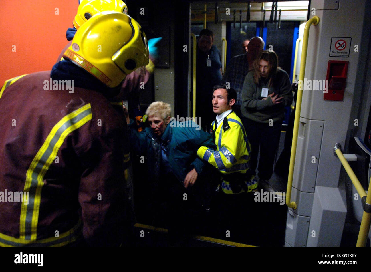 Emergency services training exercise Stock Photo - Alamy