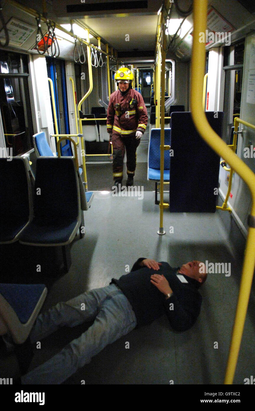 Emergency services training exercise Stock Photo - Alamy