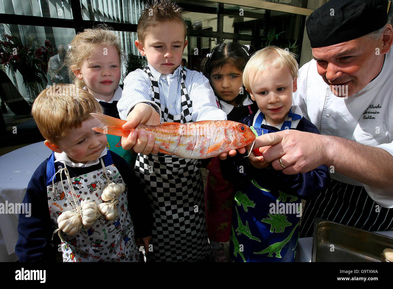 (Left to right) Joe and Emma Broderick, Luke Gorman, Shreya Sharma and ...
