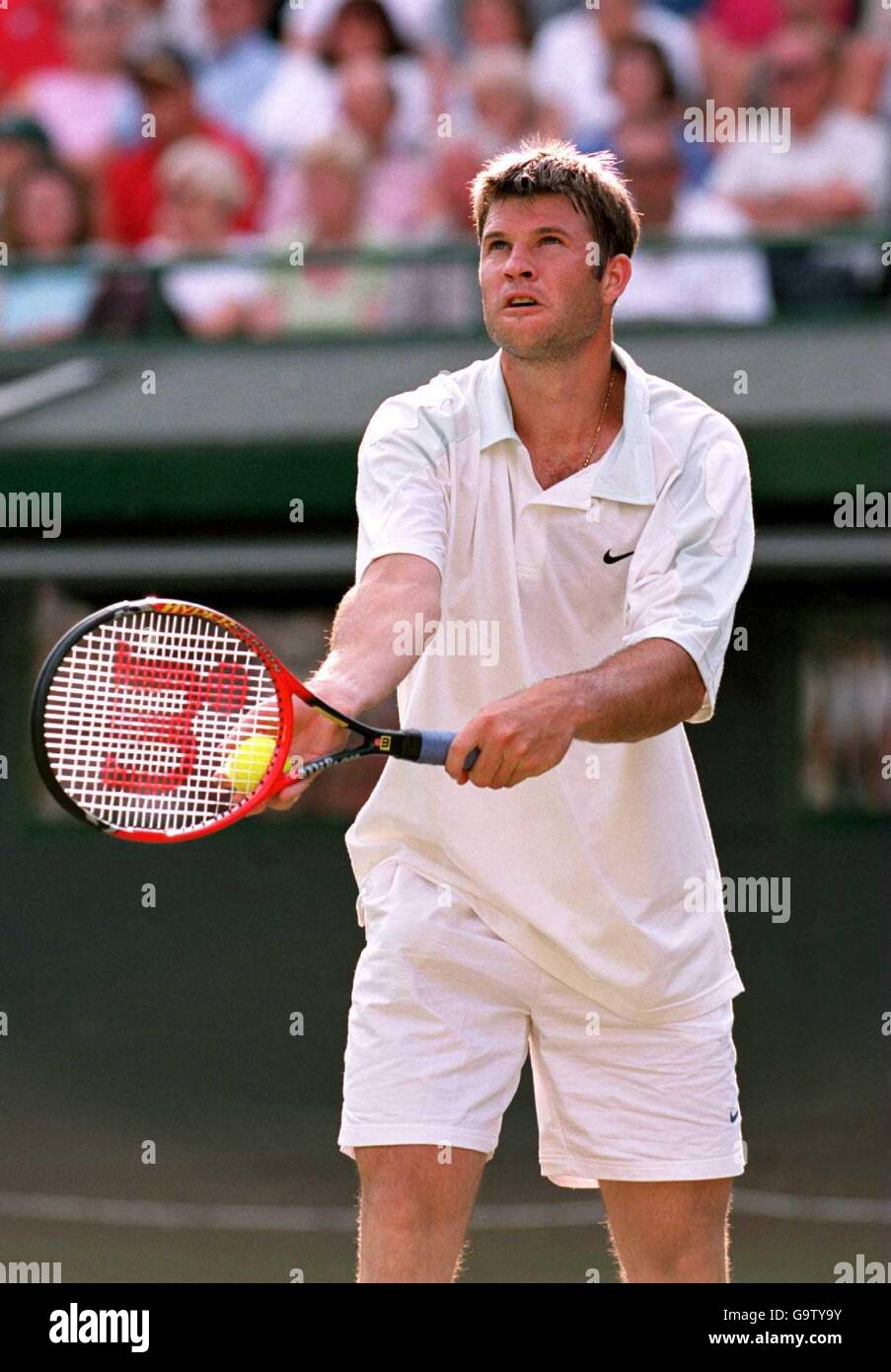 Tennis - Wimbledon Championships - Second Round. Barry Cowan Stock ...