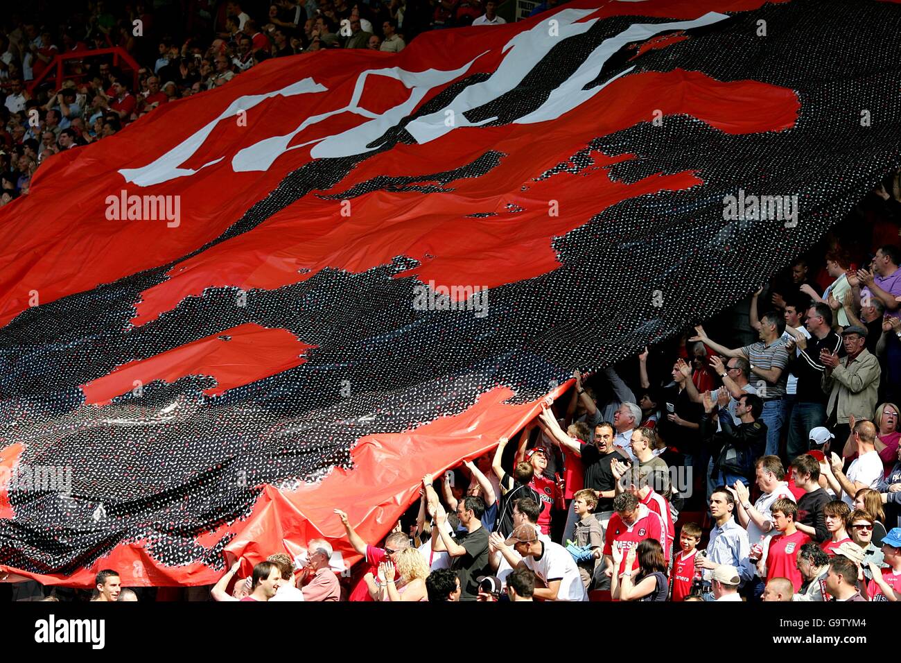 Charlton athletic flag hi-res stock photography and images - Alamy