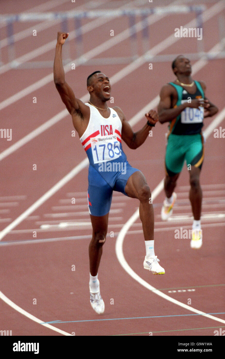 Athletics barcelona olympics mens 400m hi-res stock photography and ...