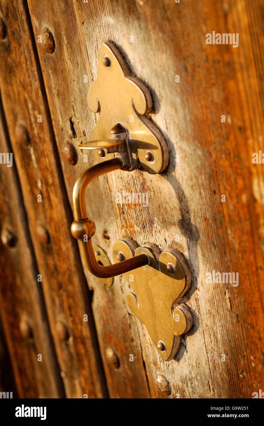 Door with brass rivets hi-res stock photography and images - Alamy