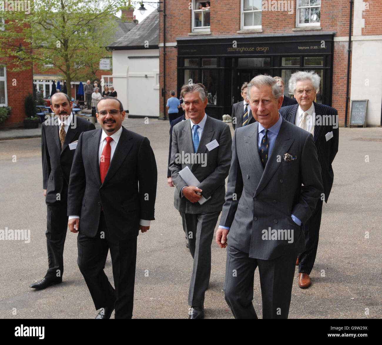 Prince visits Poundbury village Stock Photo - Alamy