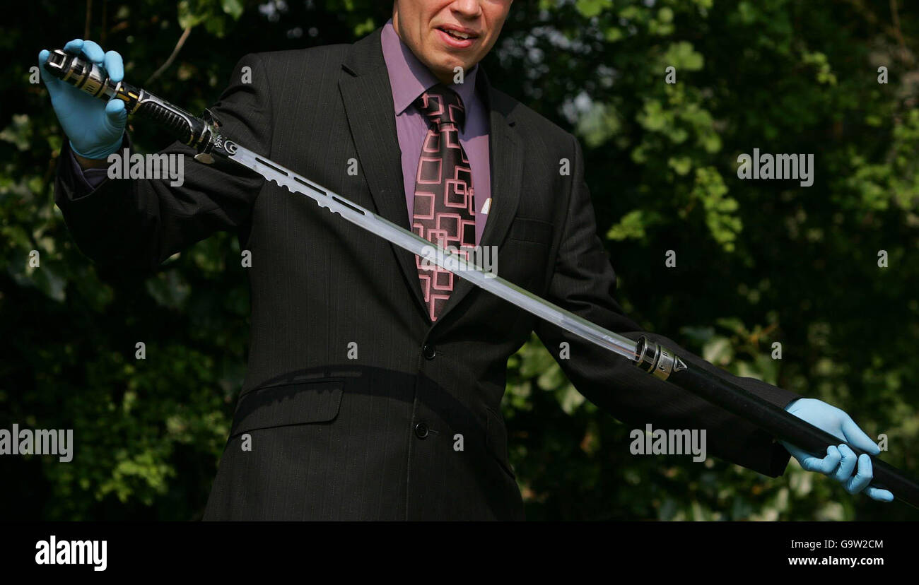 Samurai sword attack court case Stock Photo - Alamy