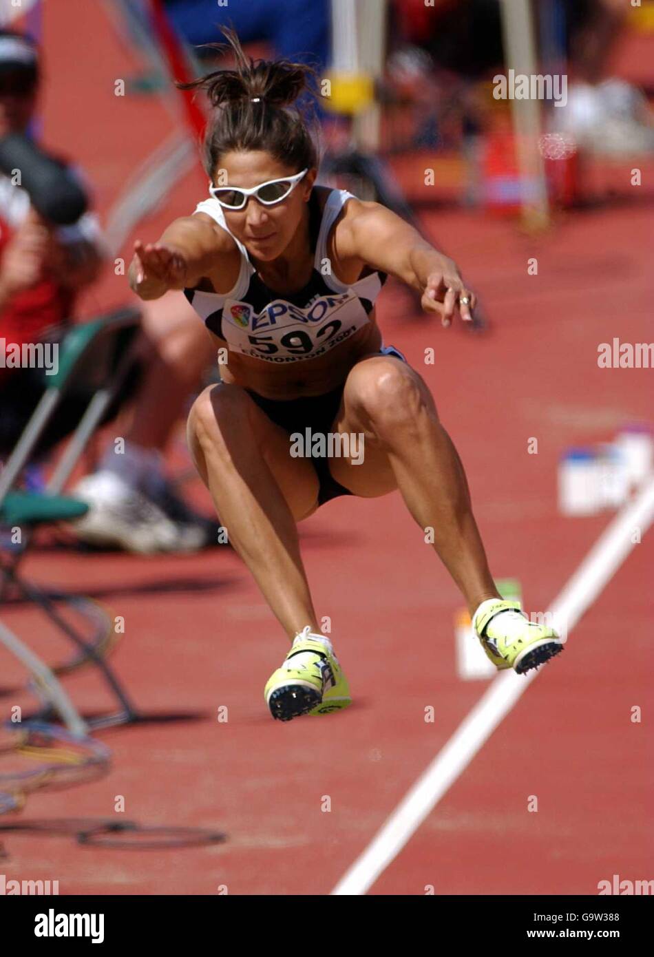 New Zealand's Chantal Brunner in action in the heats of the Womens High ...