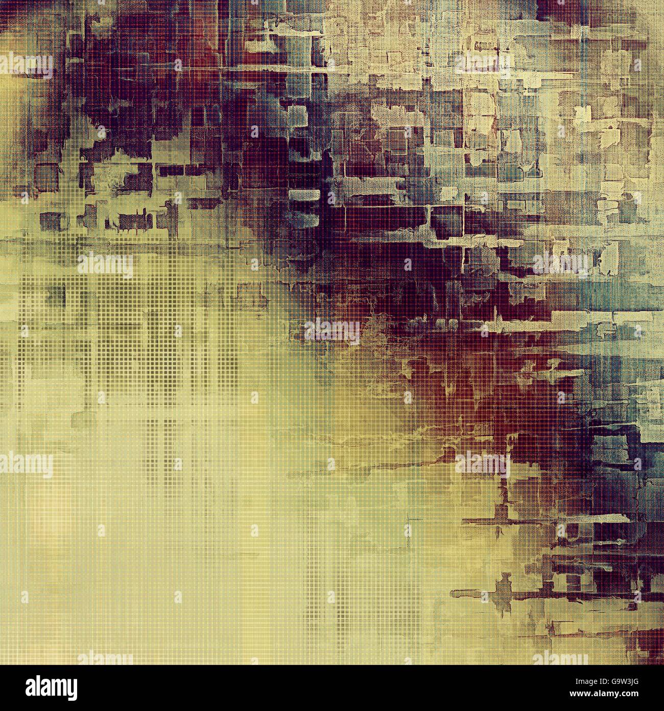 Vintage old retro background with ancient style design elements and ...