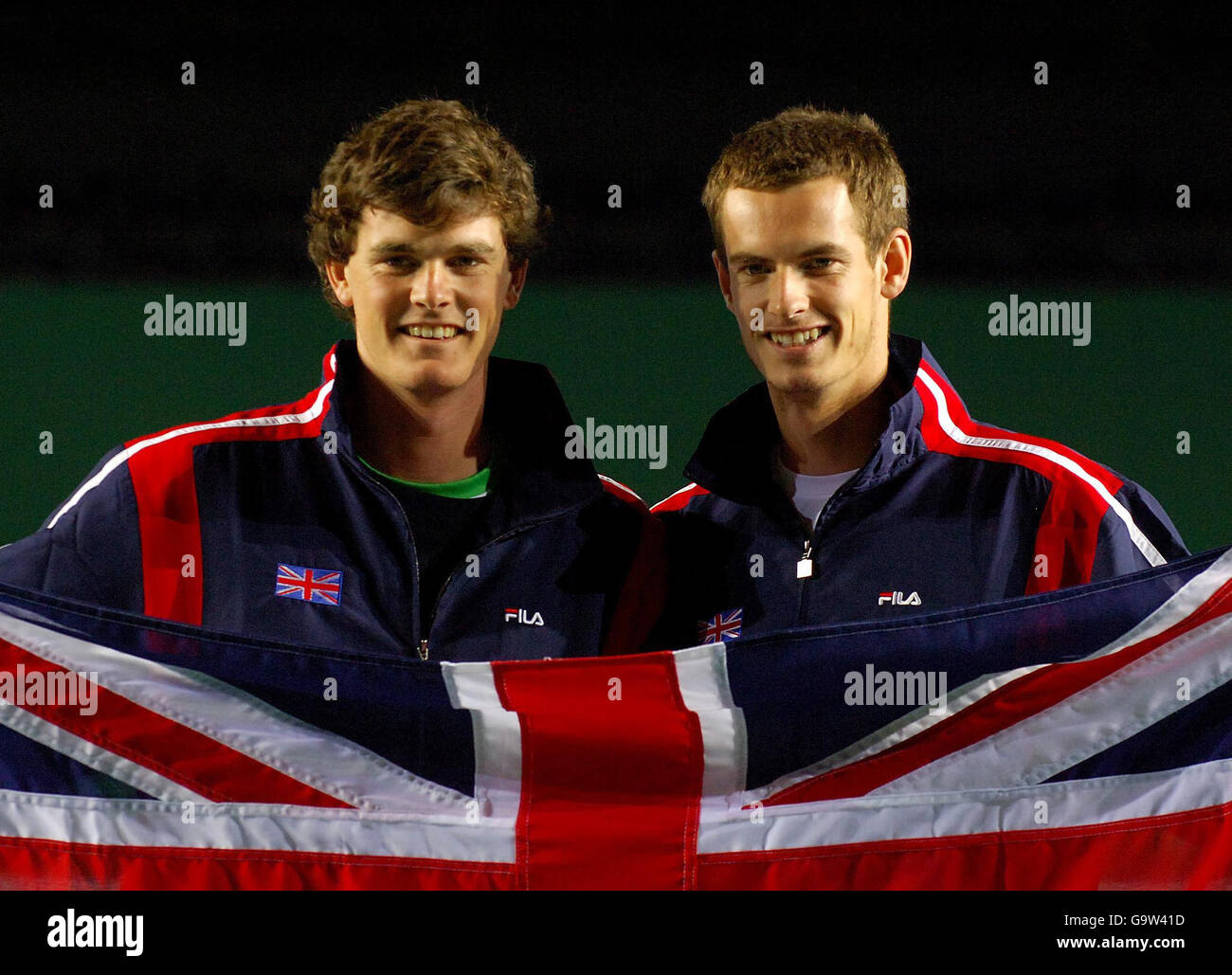 Great Britain's Jamie Murray (left) with brother Andy during a ... Great Britain's Jamie Murray (left) with brother Andy during a ...