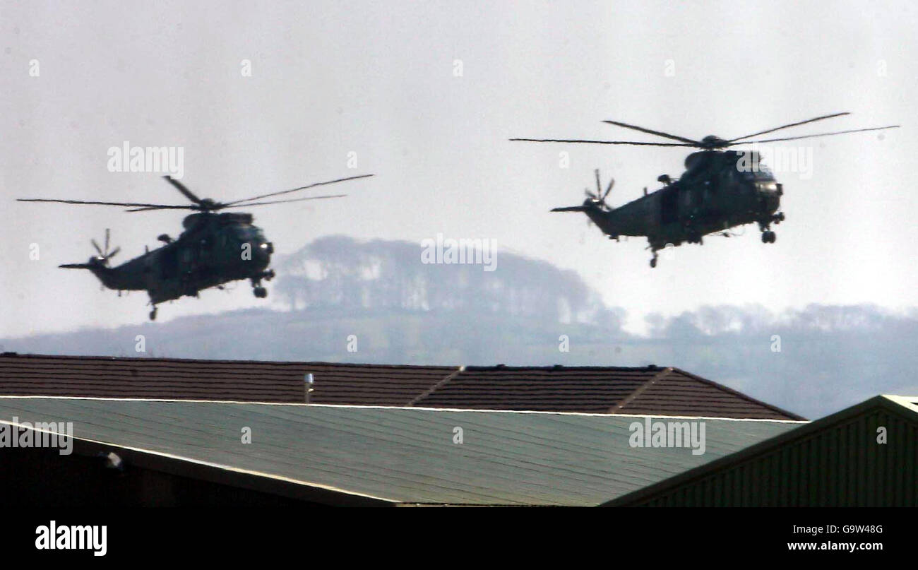 General view of the royal marines barracks in chivenor hi-res stock ...