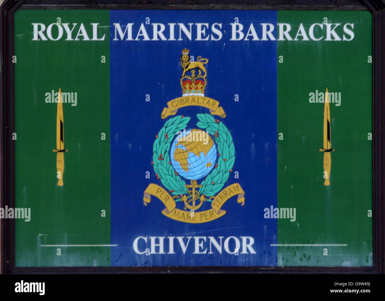 General view of the Royal Marines Barracks in Chivenor, Devon, where ...