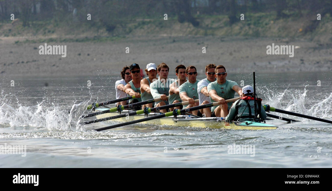 Rowing - 153rd University Boat Race - Cambridge Practice - River Thames ...