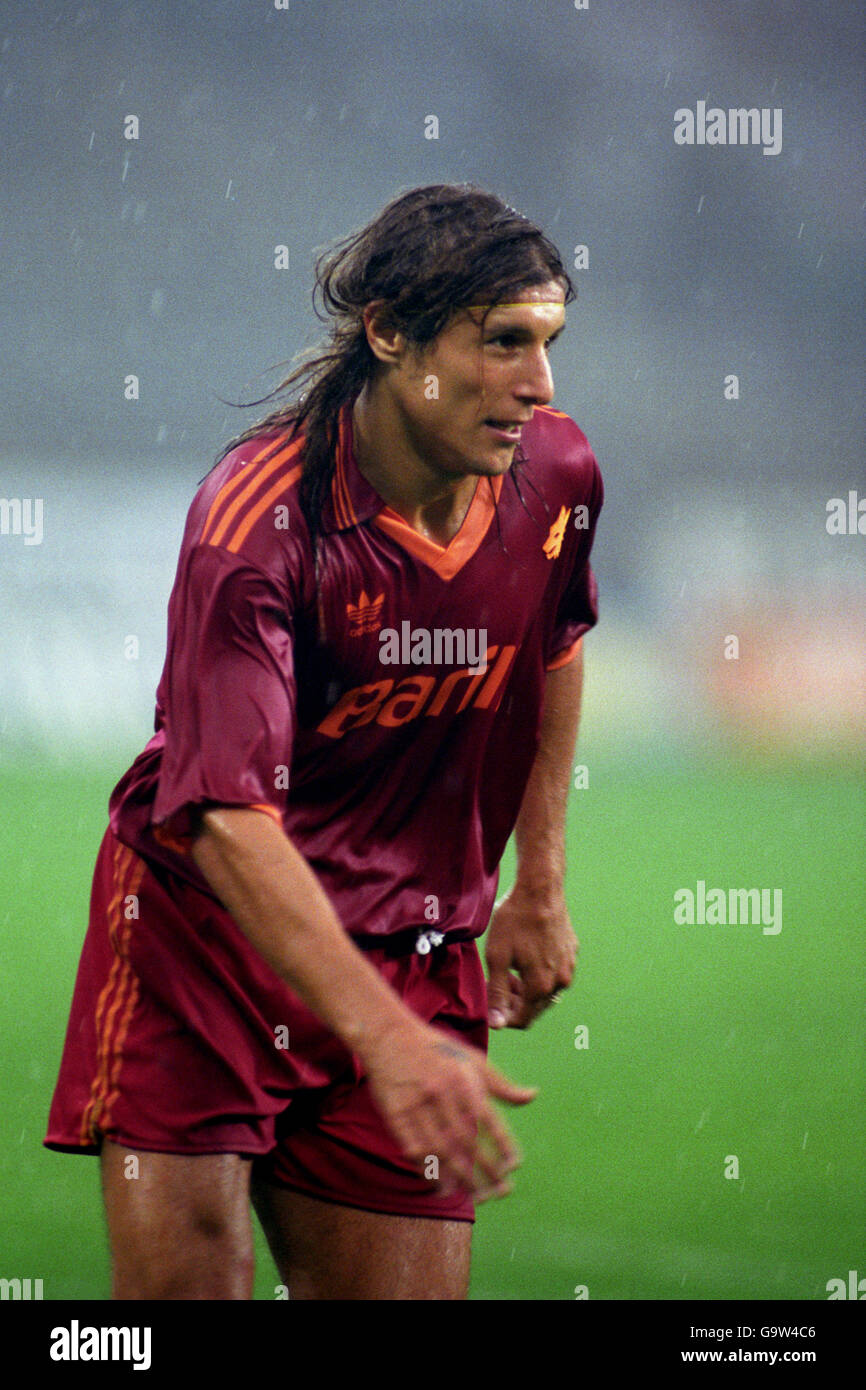 ITALIAN SOCCER. CLAUDIO CANIGGIA, AS ROMA Stock Photo - Alamy