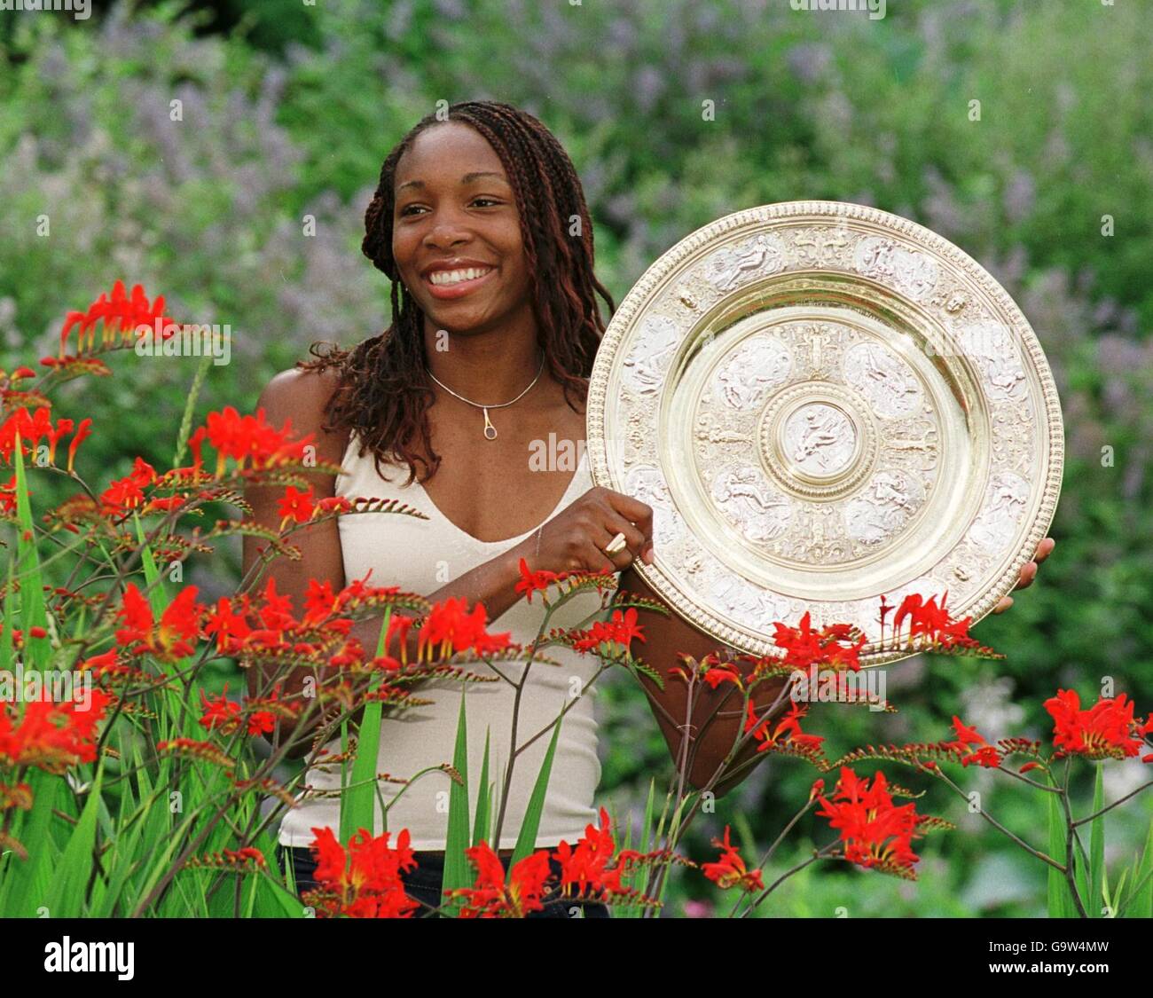 Tennis - Wimbledon Championships - Womens Final. Venus Williams poses ...