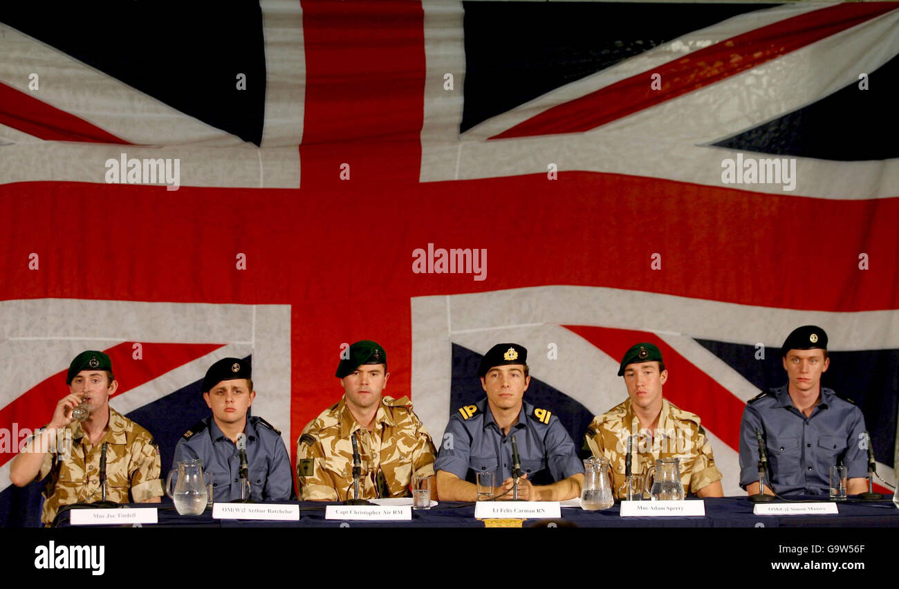 Left to right: Joe Tindell, Arthur Batchelor, Chris Air, Felix Carman ...