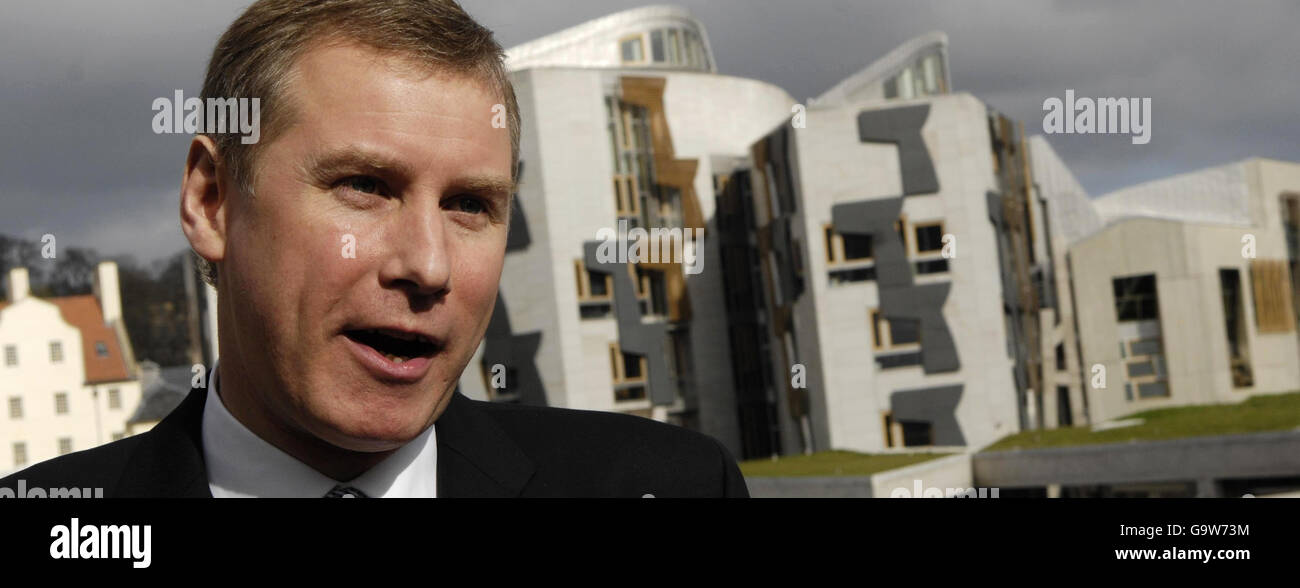 Scottish Liberal Democrat leader Nicol Stephen launches the party's ...