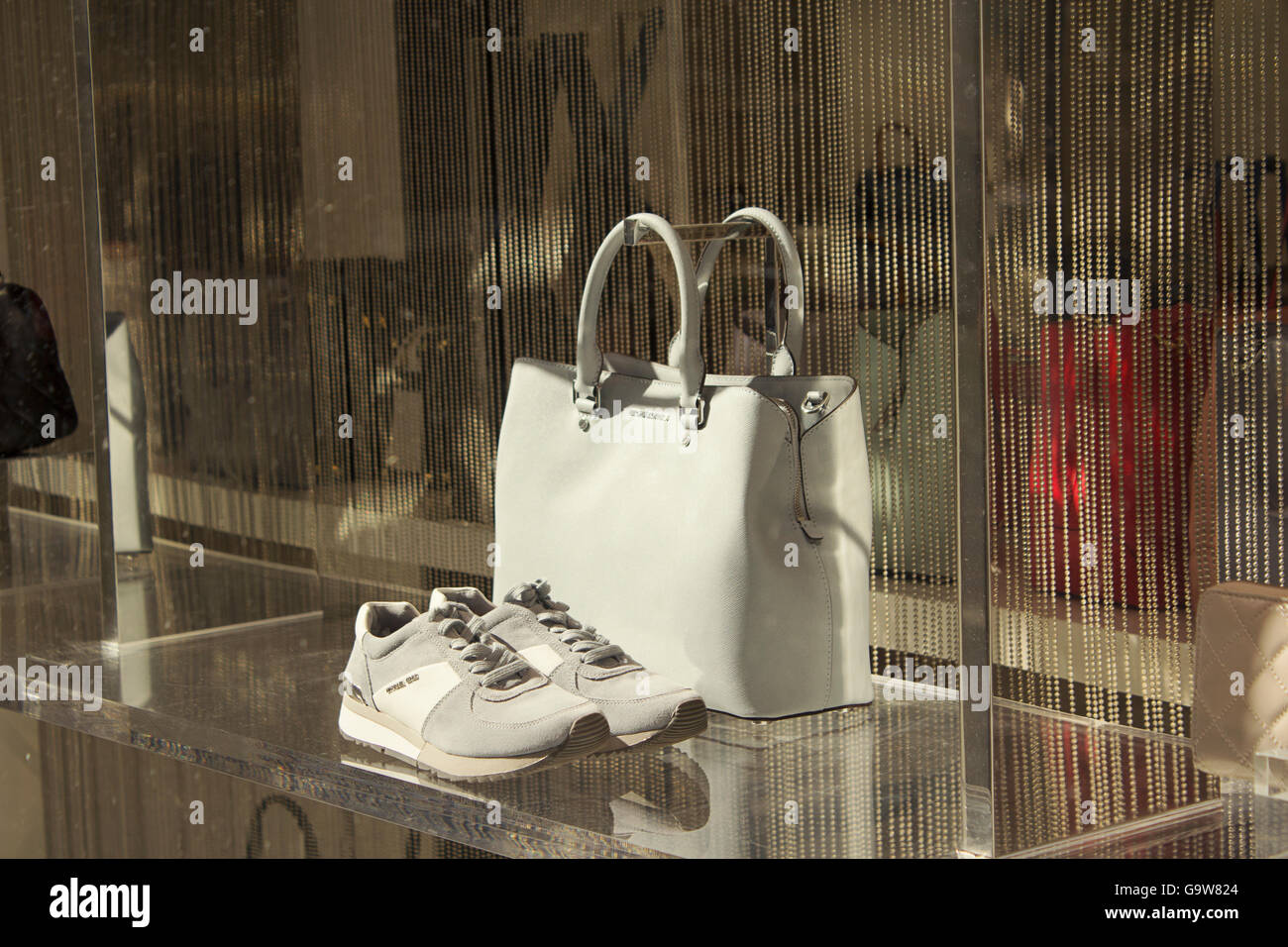 Michael Kors women luxury high fashion and accessories shopping windows ...