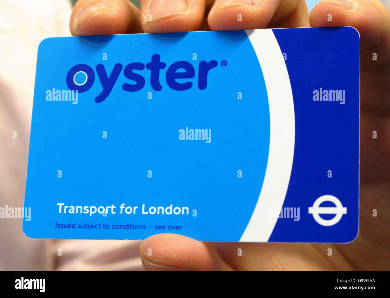 General view gv oyster card transport for london holding ...