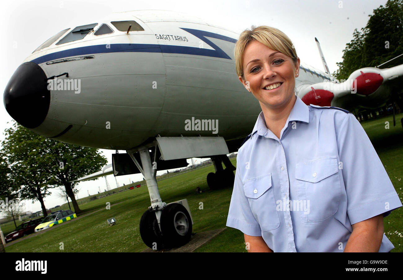 RAF Sergeant Rachel McDonald at RAF Lyneham, Wiltshire, where she ...