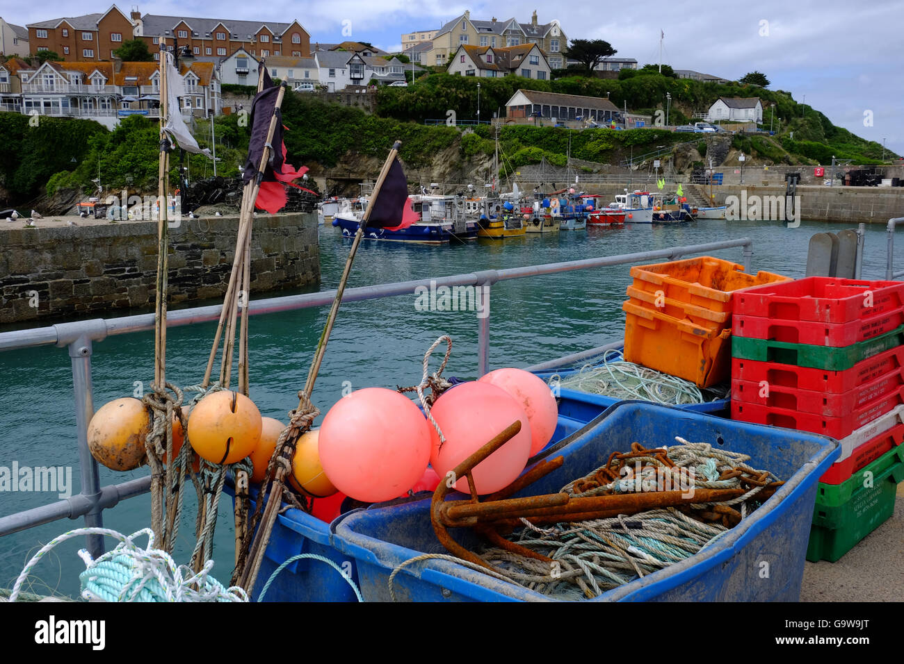 Newquay Cornwall UK 1st July 2016 Stock Photo - Alamy