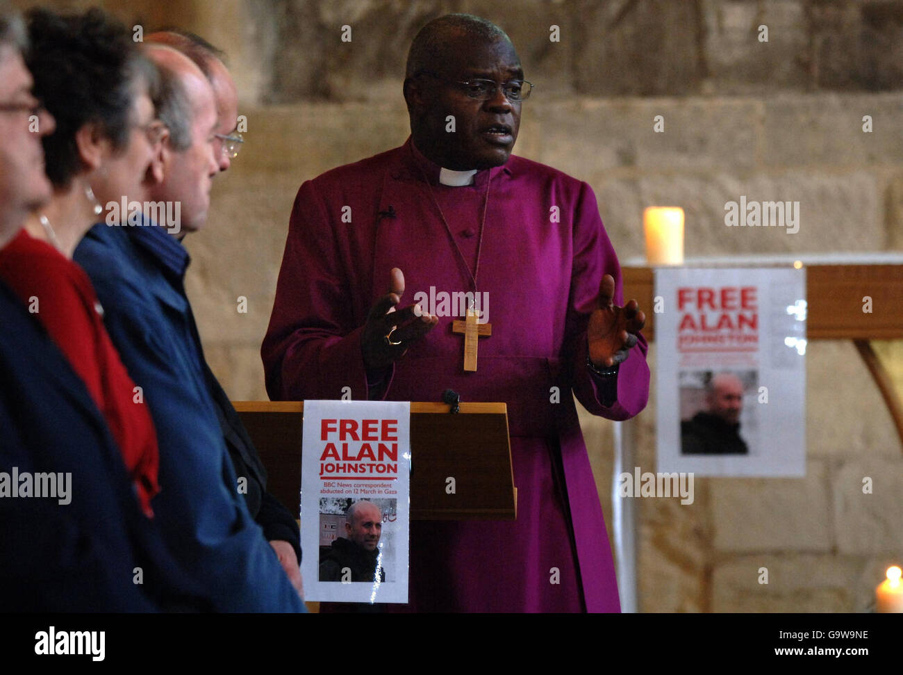 The Archbishop of York, Dr John Sentamu, begins his prayer vigil for ...