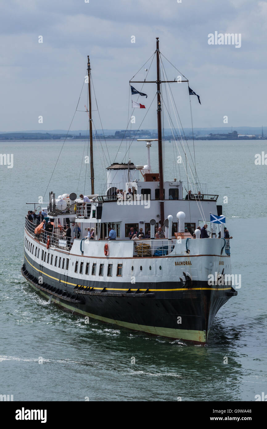 MV Balmoral arriving at Southend-on-Sea Stock Photo - Alamy