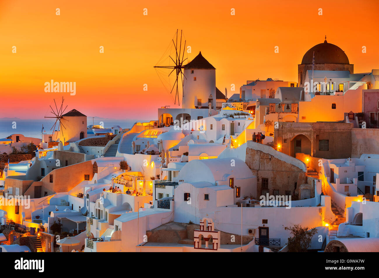 Santorini Sunset Hi res Stock Photography And Images Alamy
