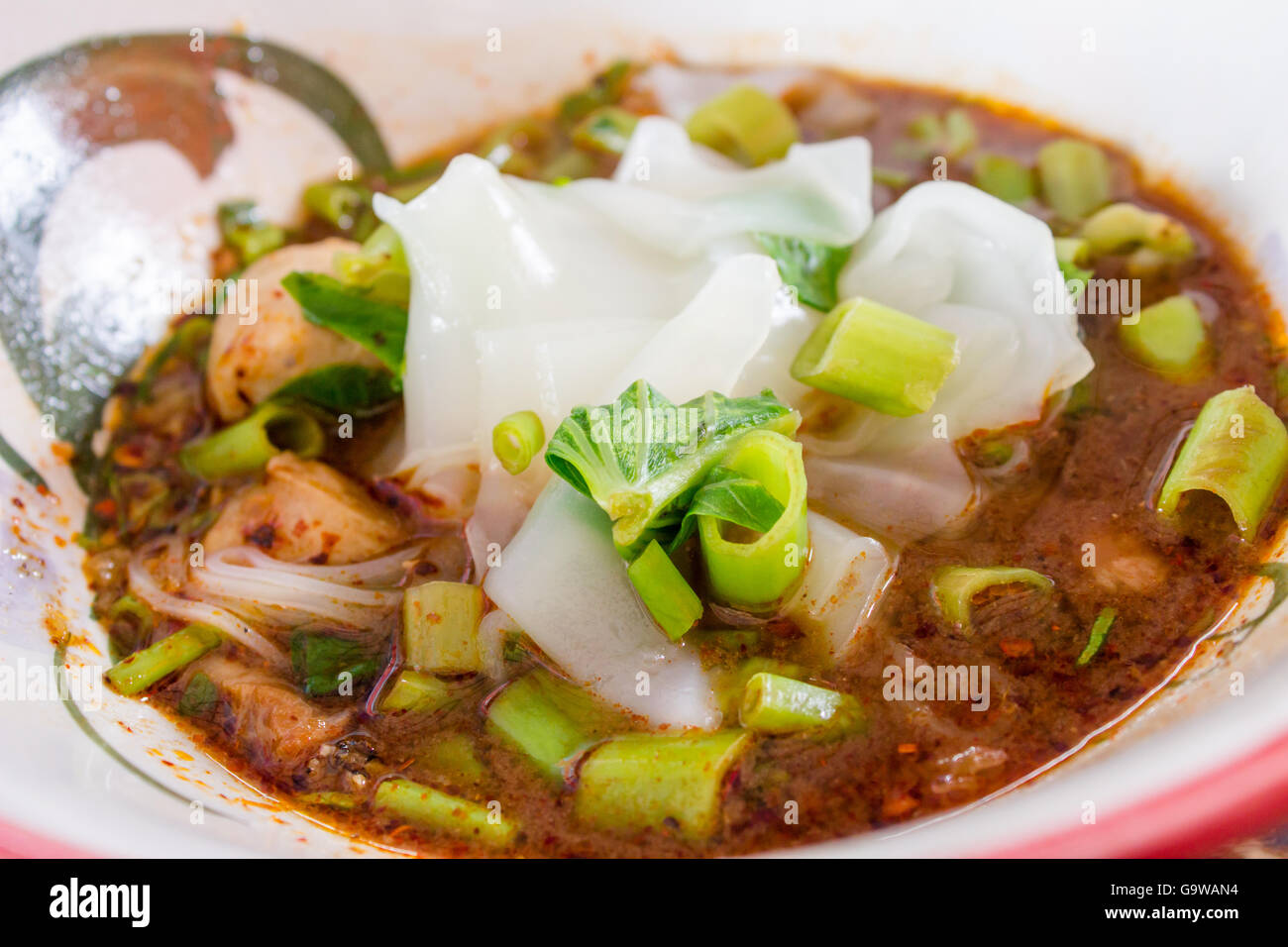 Thai noodle in dish Stock Photo - Alamy