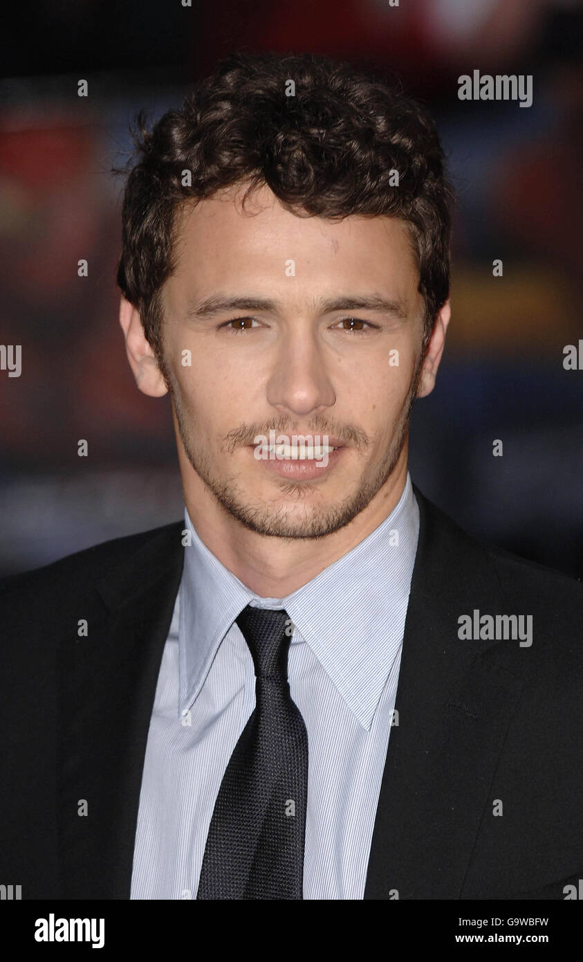 James Franco arrives for the Gala UK Premiere of Spider-Man 3 at the ...