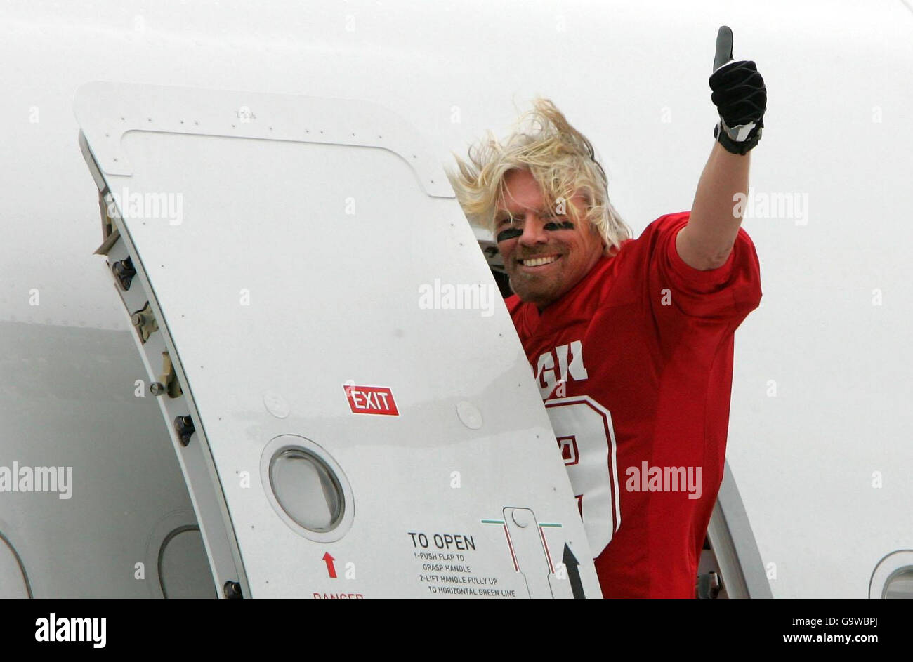 Virgin Atlantic boss Sir Richard Branson arrives in Chicago following ...