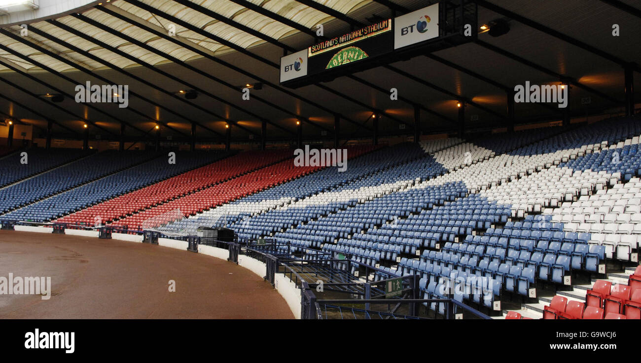 The empty stadium before the Tennent's Scottish Cup Semi-Final Replay ...